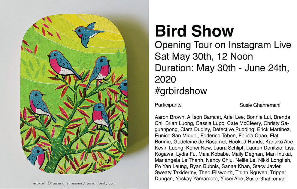 Bird Show at Giant Robot Store Begins May 30th! – GiantRobotStore