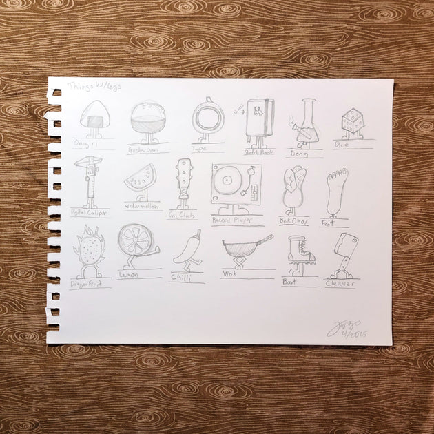 Raku (Mini) Gaki - Lap Ngo - "Things With Legs Sketch" – GiantRobotStore
