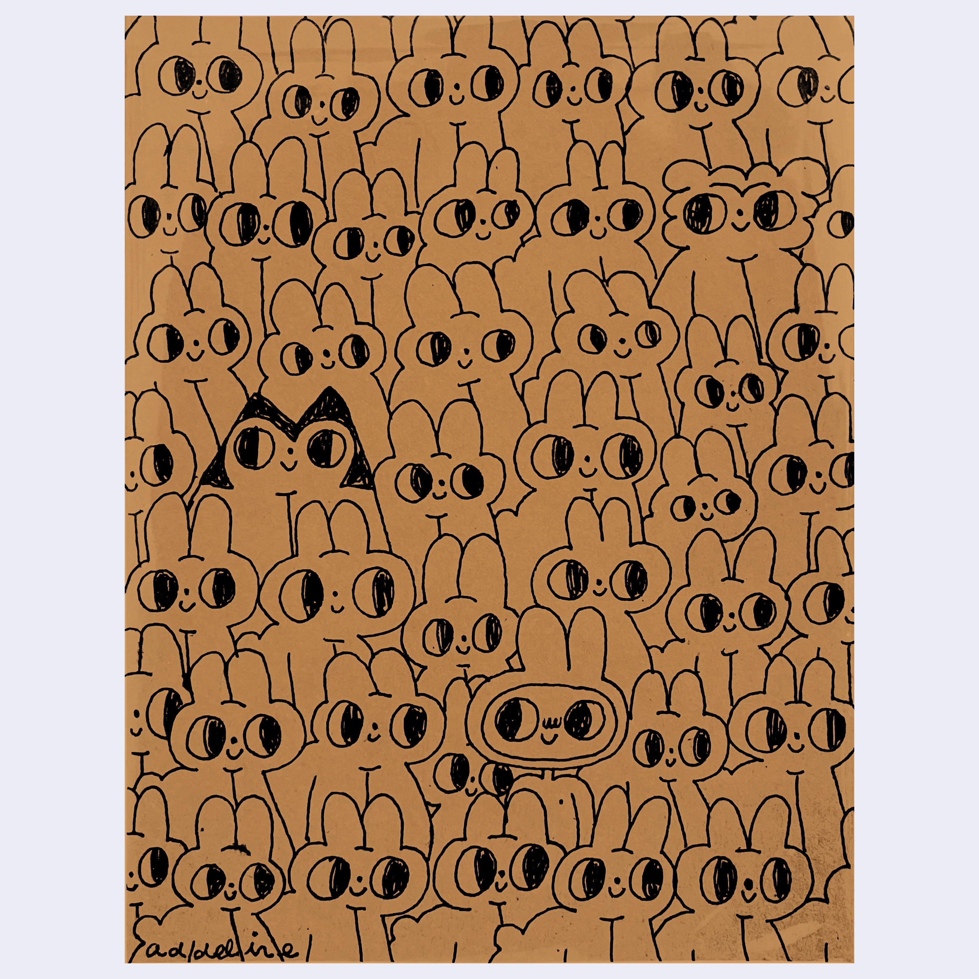 Five by Seven - #88 - Addeline Griswold - "Bunny Field" – GiantRobotStore