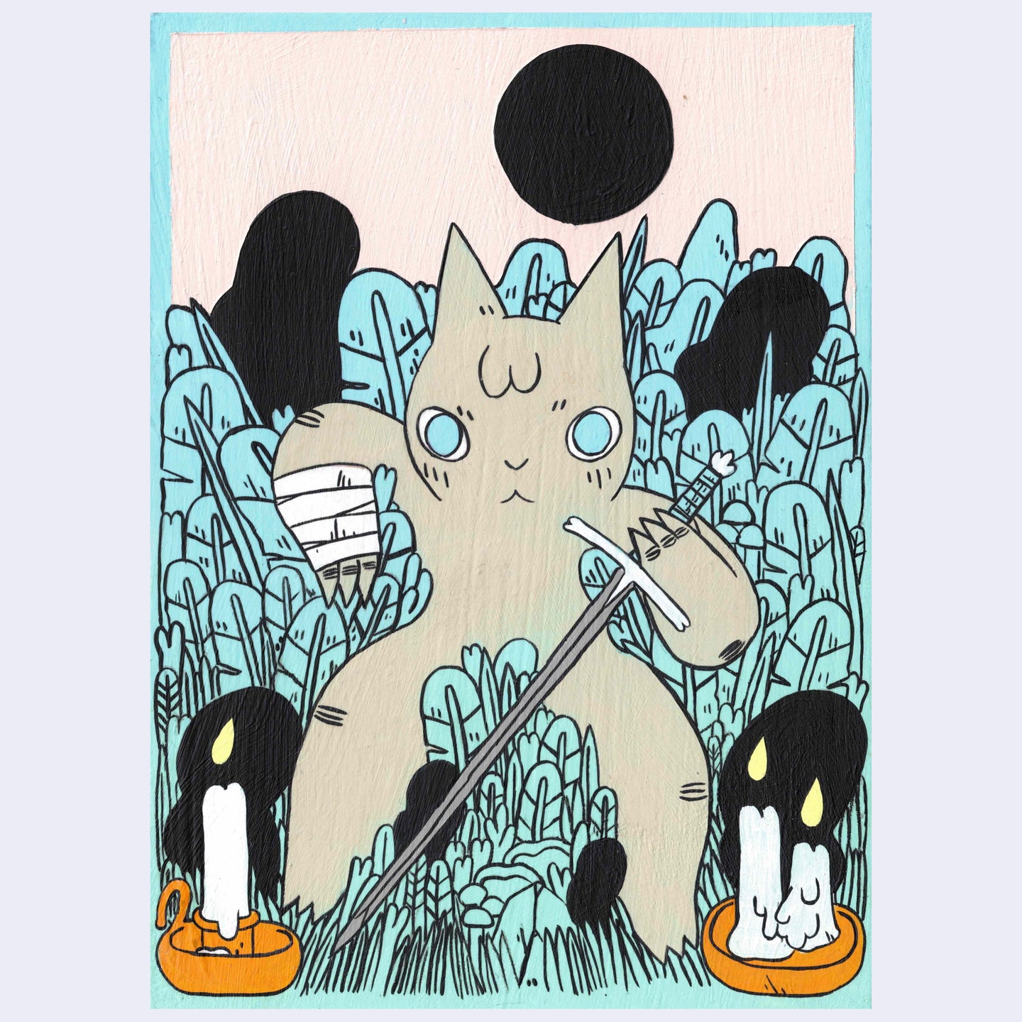 Neko Show 2026 - #53 - Deth P. Sun - "Cat with Sword" – GiantRobotStore