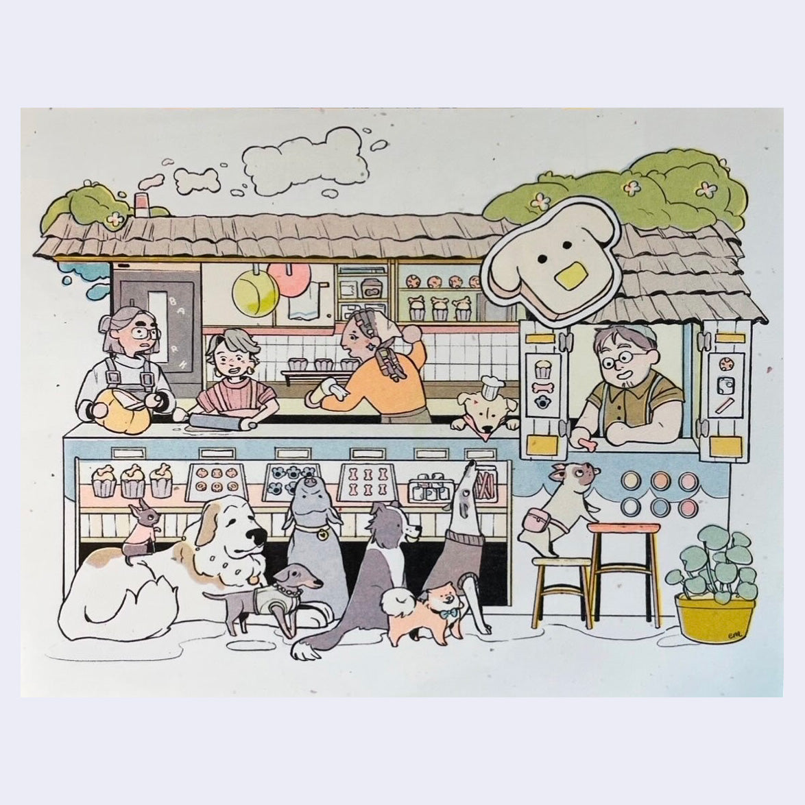 Chibi Show 2026 - Emma Mathewson - "Chef Butters Cafe" Risograph ...