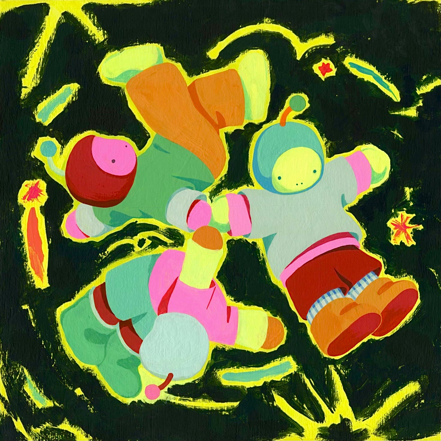 Cuties Show 2025 - Jaime Kim - "Cosmic Trio" – GiantRobotStore