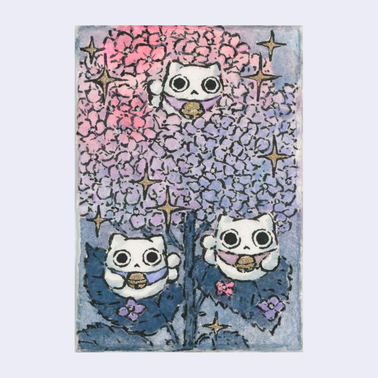 Neko Show 2025 - Kelly Yamagishi - "Floral Felines" – GiantRobotStore