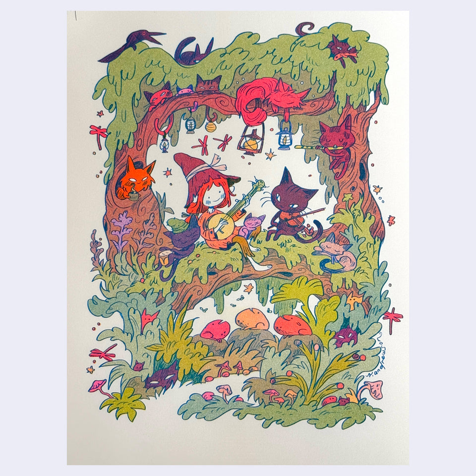 Neko Show 2026 - #63 - Natalie Andrewson - "Kitty Jam Band" Risograph ...