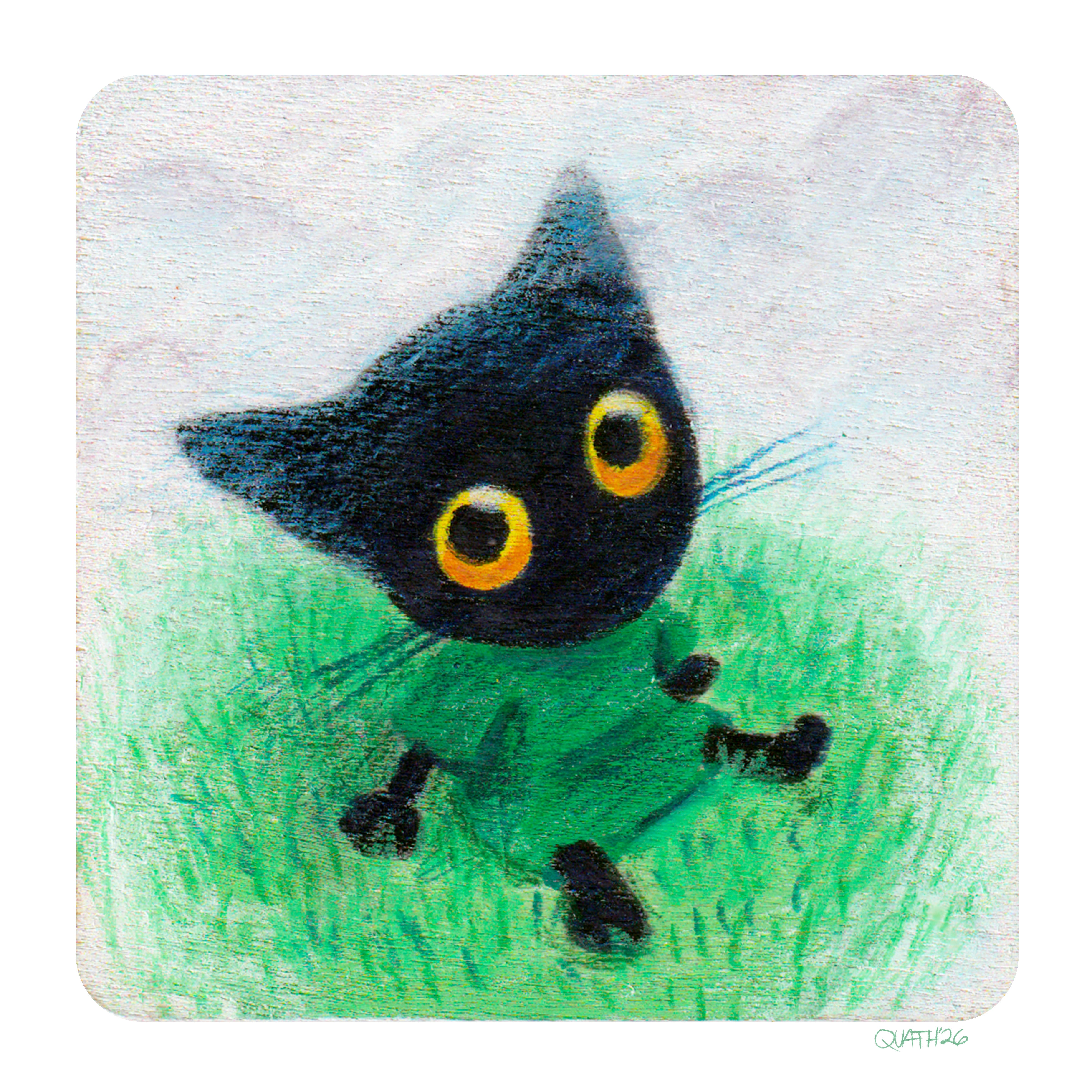 Neko Show 2026 - Quathryn - "Bitty Kitty in the Fog" Art Print ...