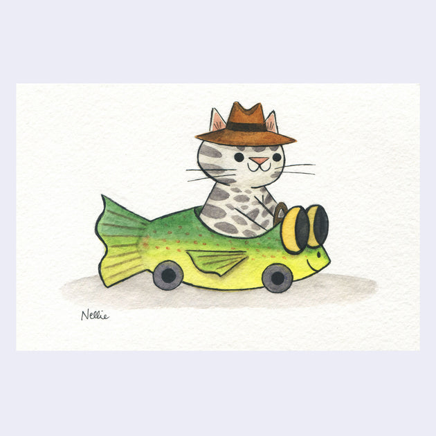 Rakugaki 6 (2024) - Nellie Le - "Fish on the Go" – GiantRobotStore