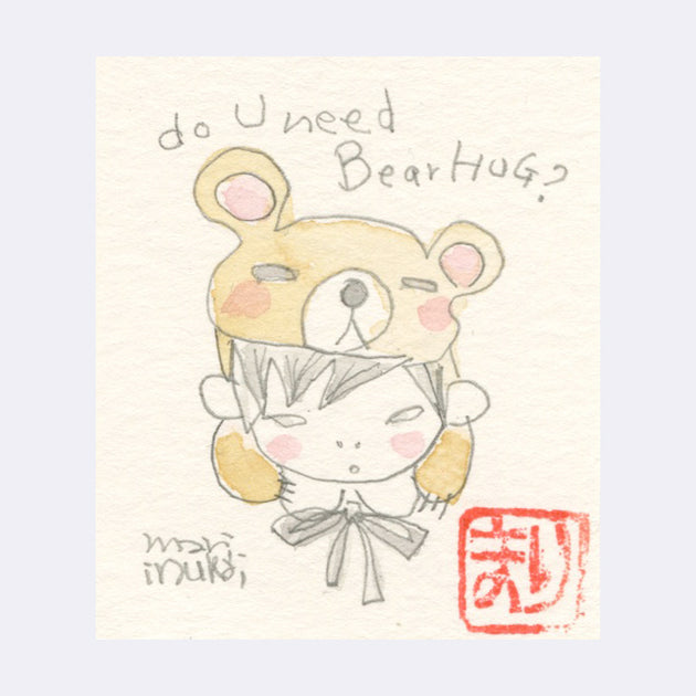 Rakugaki 4 - Mari Inukai - "BEAR HUG" – GiantRobotStore