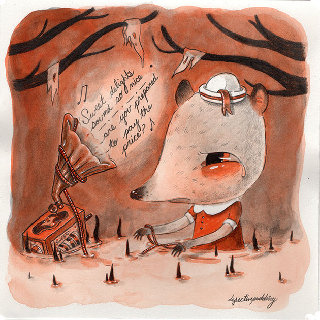 8 x 8 - Defective Pudding - "Broken Record" – GiantRobotStore