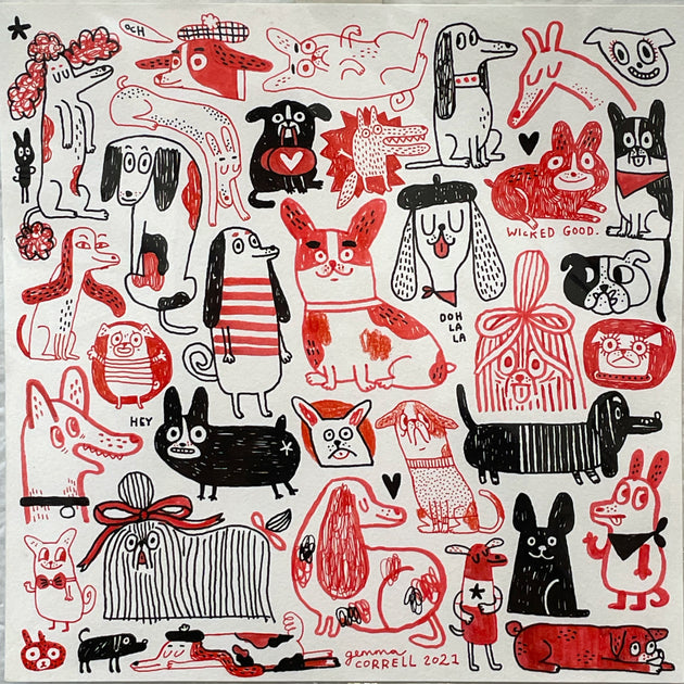 8 x 8 (2021) - Gemma Correll - "Dogs" – GiantRobotStore