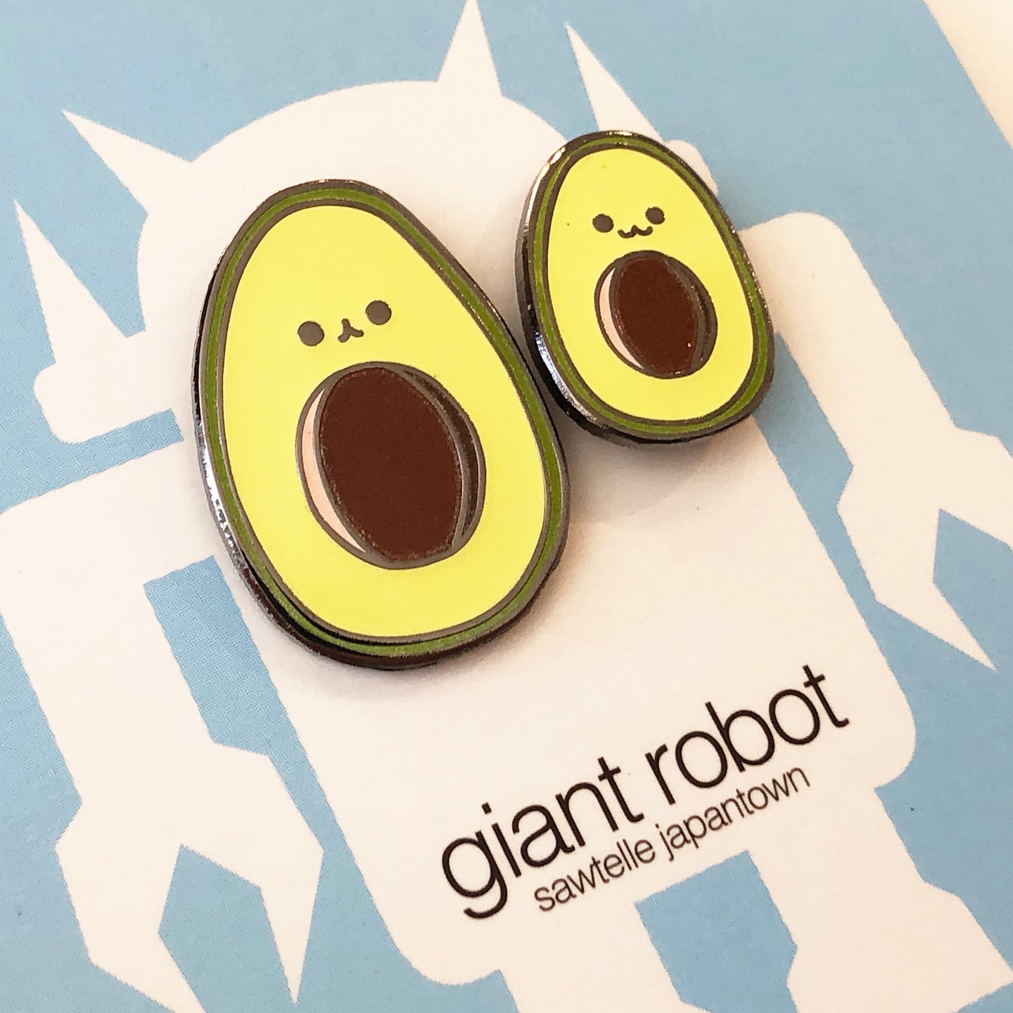 Giant Robot - Avocado Duo - Cute Two Pin Set – GiantRobotStore