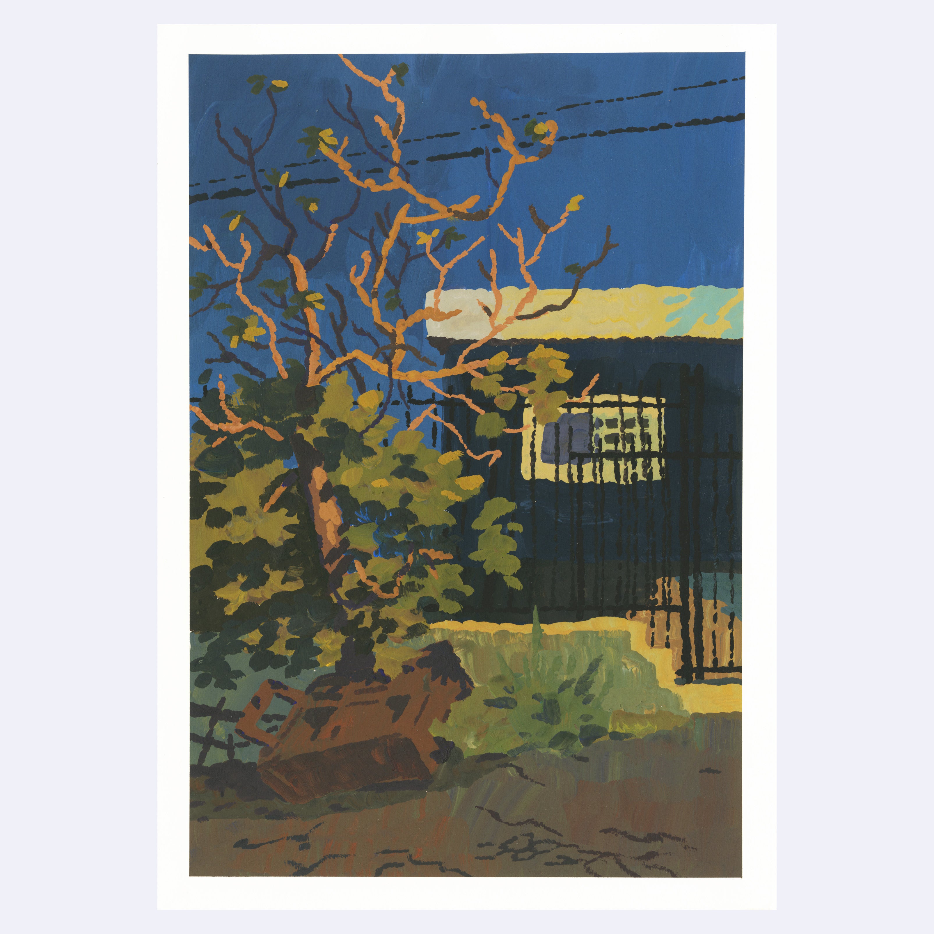 Sitting Outside 2 - Garrett Lee - #06 - "Alley Branches" – GiantRobotStore