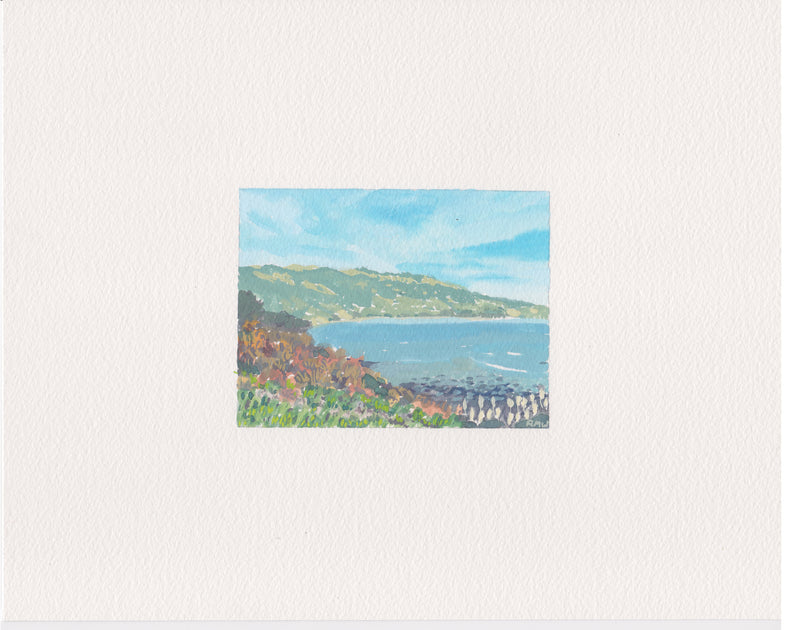 Sitting Outside 2 - Rob Moss Wilson - #08 - "Mt. Tam with Dogwood ...